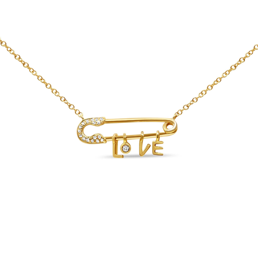 Krieger Collection | The Love Safety Pin Necklace